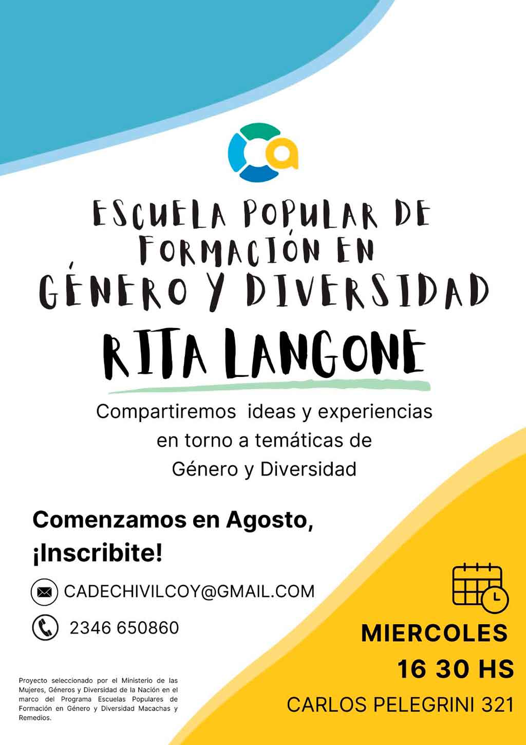 Comienza la Escuela Popular de Formación en Género y Diversidad “Rita ...